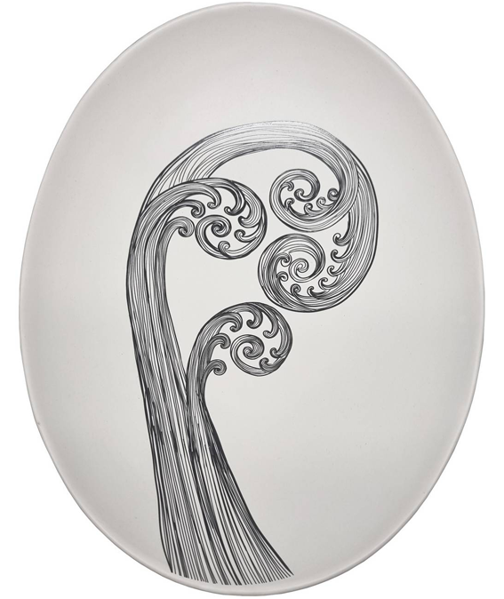 ponga frond 1 black on white – JoLuping_Design