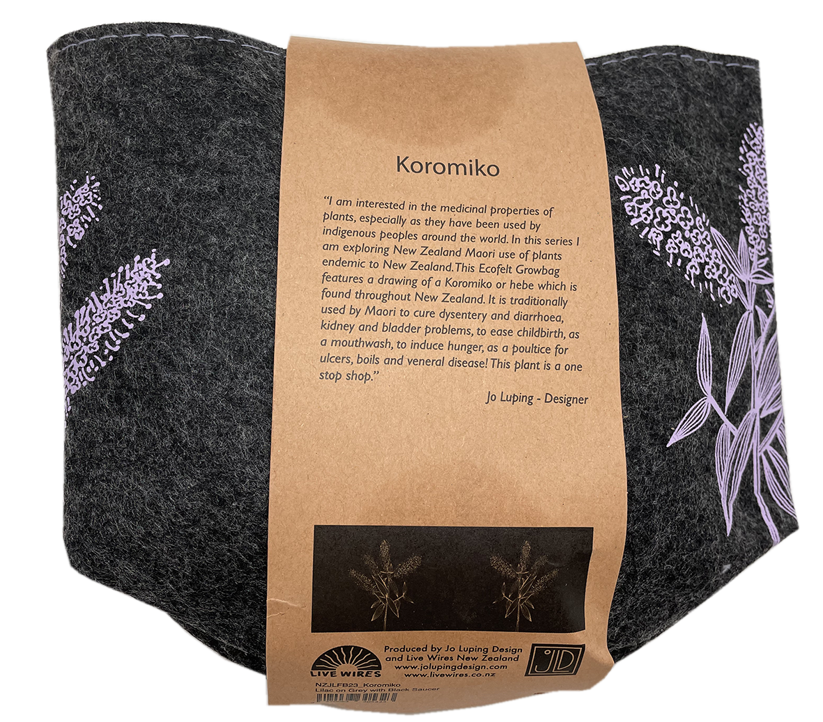 koromiko on dark grey nzjlfb23 – JoLuping_Design